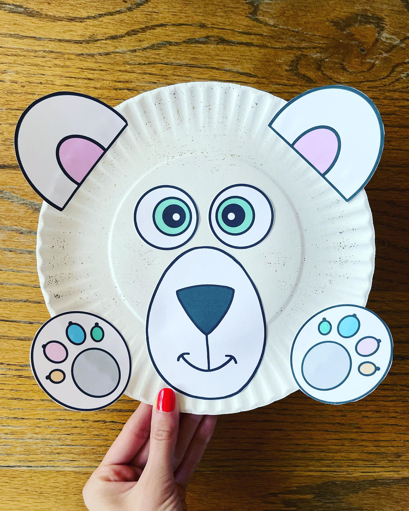 Polar Bear Craft For Preschool with Free Cutouts The Hollydog Blog