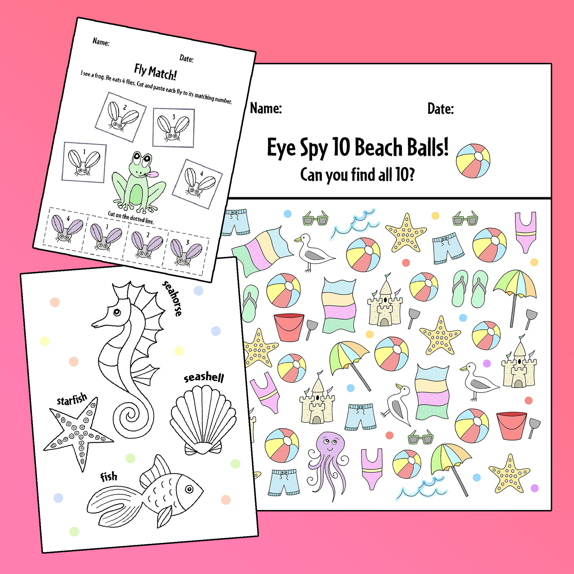 Free Printable Preschool Worksheets! ⋆ The Hollydog Blog