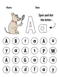 Free Letter Recognition Worksheets for Preschool! ⋆ The Hollydog Blog