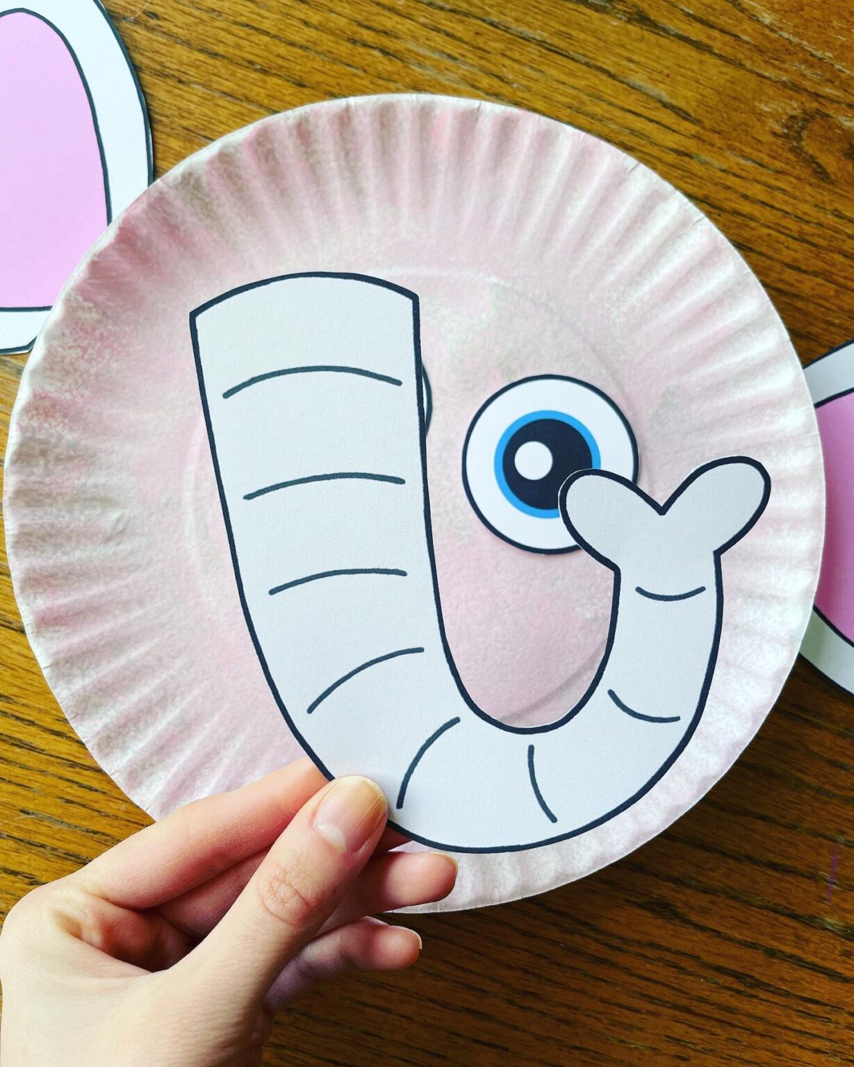 Paper Plate Elephant Craft for Preschool (with free cutouts!) ⋆ The ...
