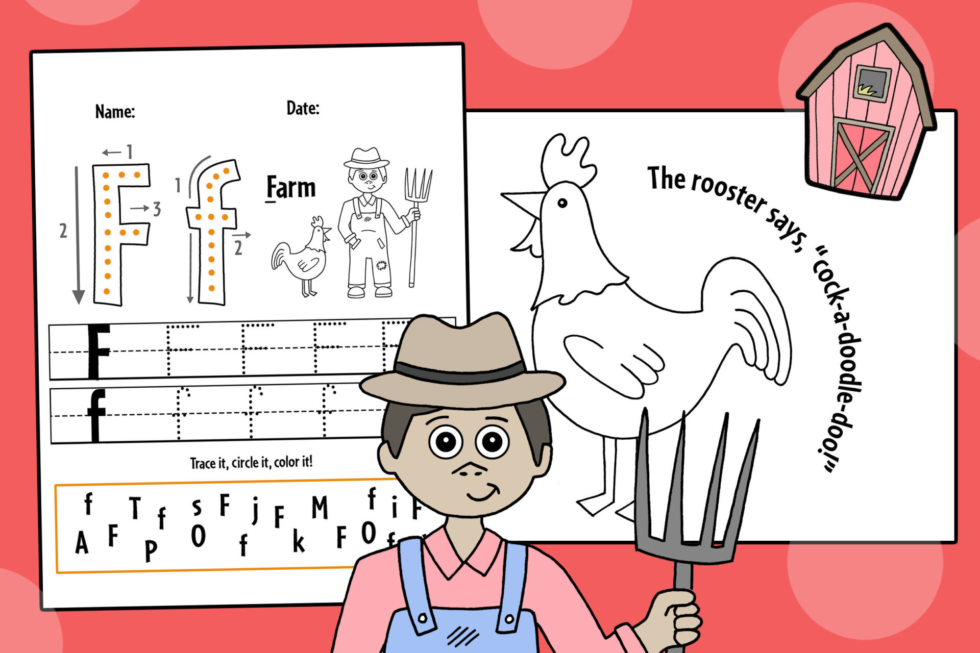 Free Farm Worksheets for Preschool! ⋆ The Hollydog Blog