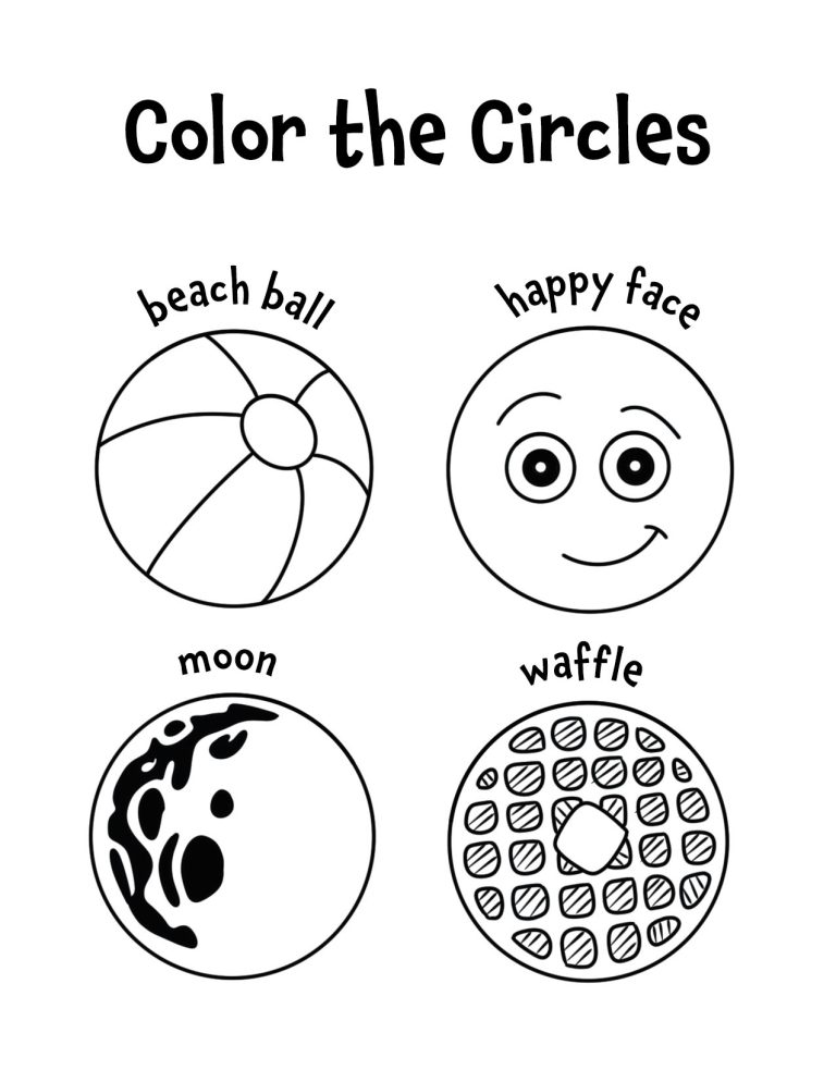 Free Circle Worksheets for Preschool (Easy Printable Shape Activities ...