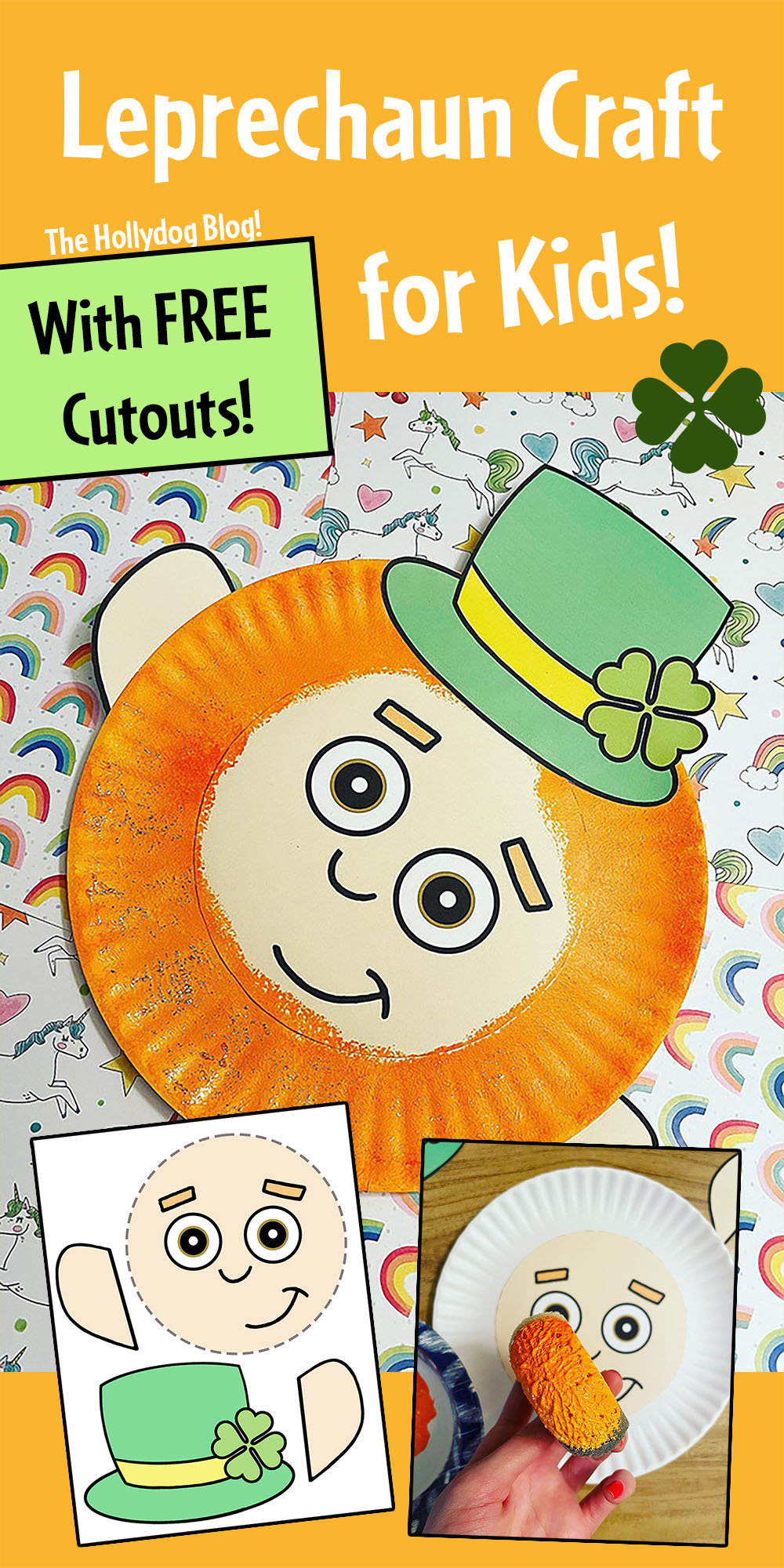 Paper Plate Leprechaun Craft for Kids! (with free cutouts) ⋆ The ...