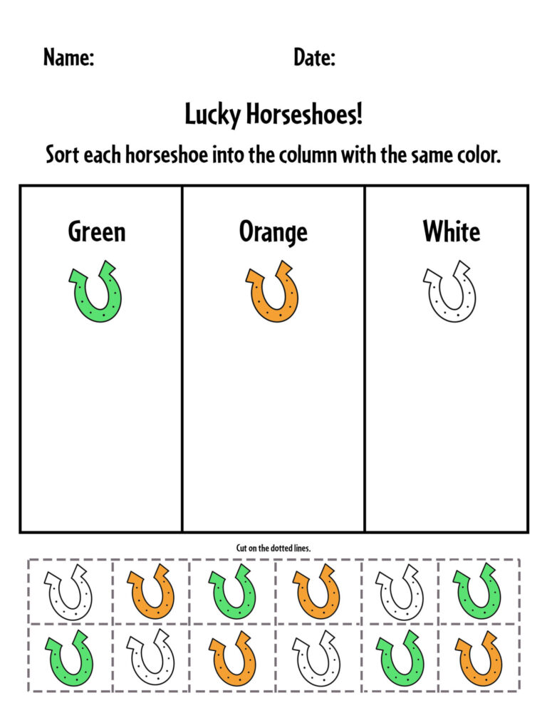 Free St. Patrick's Day Activities and Worksheets for Preschool! ⋆ The ...