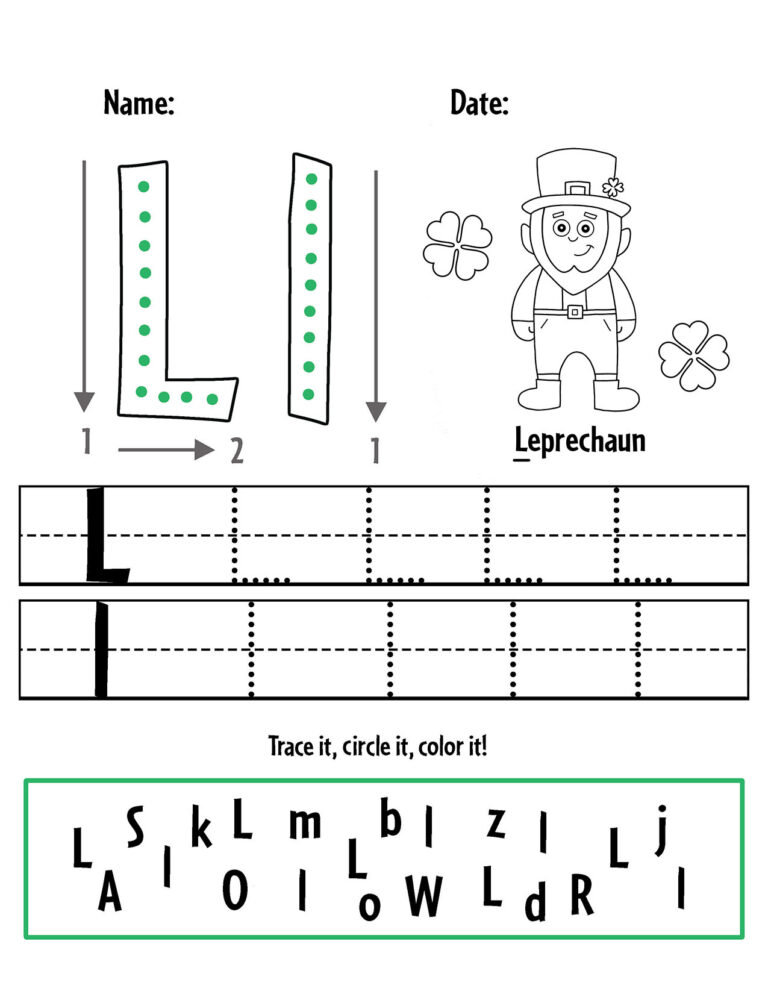Free St. Patrick's Day Activities and Worksheets for Preschool! ⋆ The ...