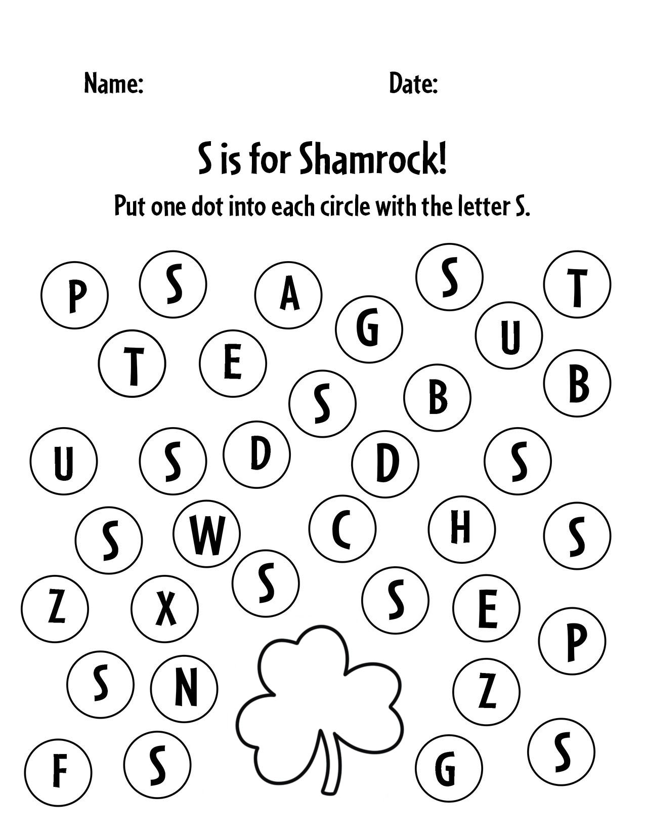 Free St. Patrick's Day Activities and Worksheets for Preschool! ⋆ The ...