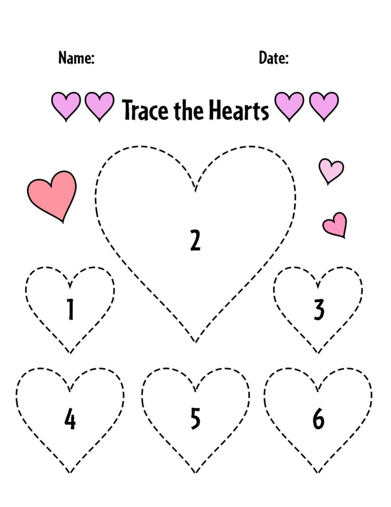 Shape Tracing Worksheets for Preschool! ⋆ The Hollydog Blog