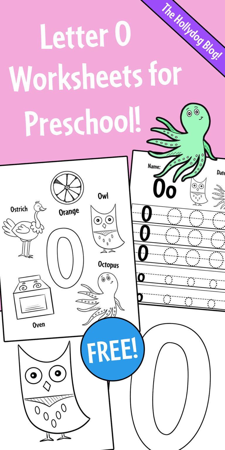 FREE Letter O Worksheets for Preschool ⋆ The Hollydog Blog