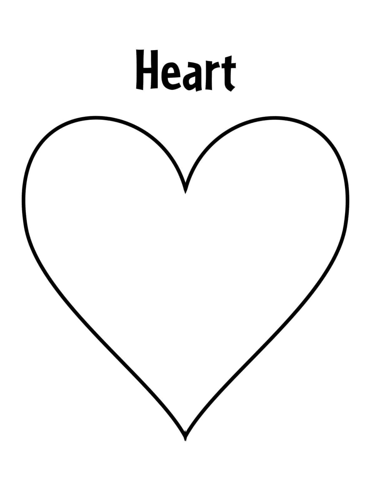 Free Heart Worksheets for Preschool! ⋆ The Hollydog Blog