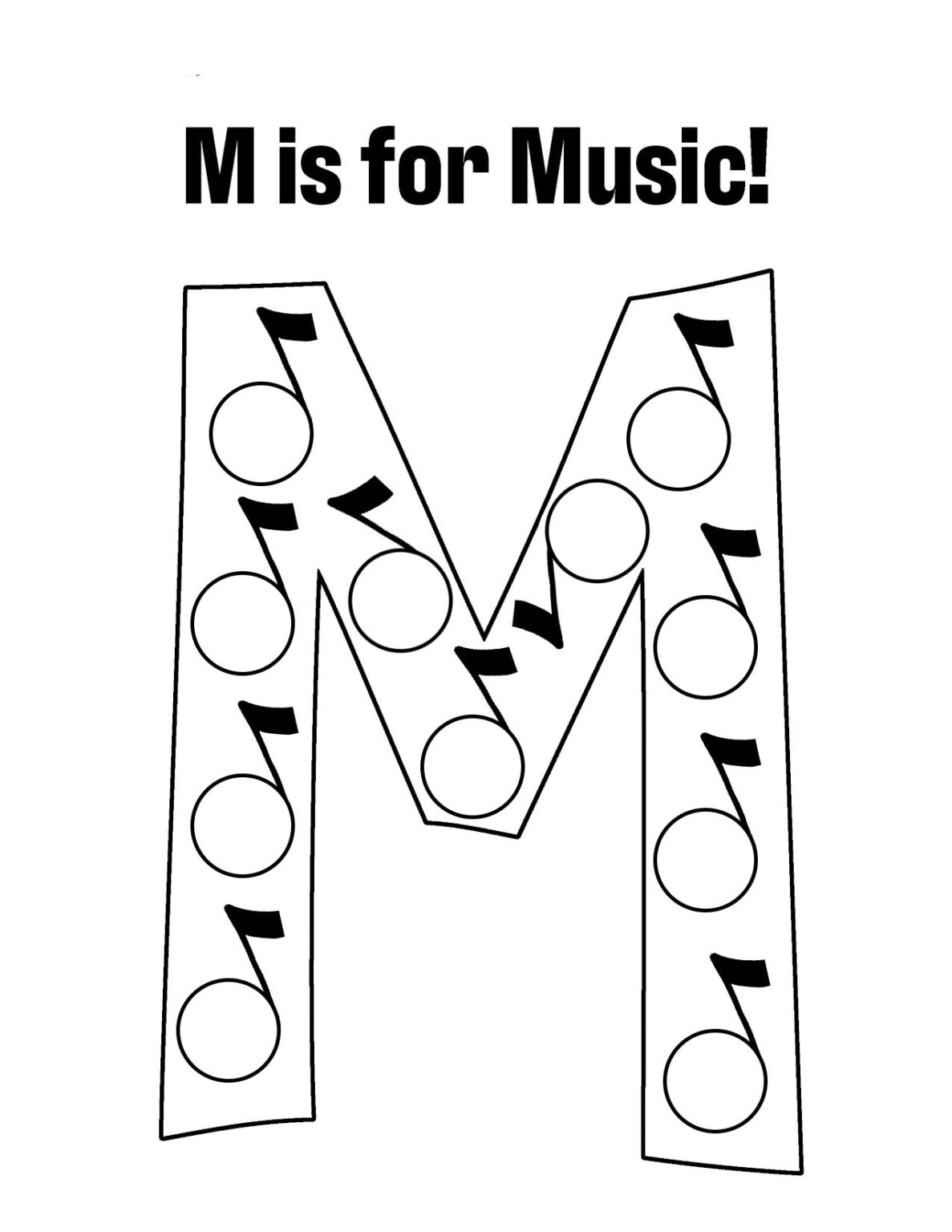 FREE Letter M Worksheets for Preschool ⋆ The Hollydog Blog