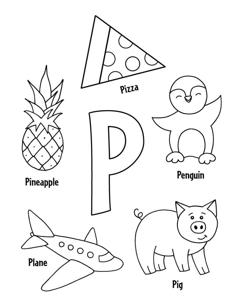 FREE Letter P Worksheets for Preschool ⋆ The Hollydog Blog