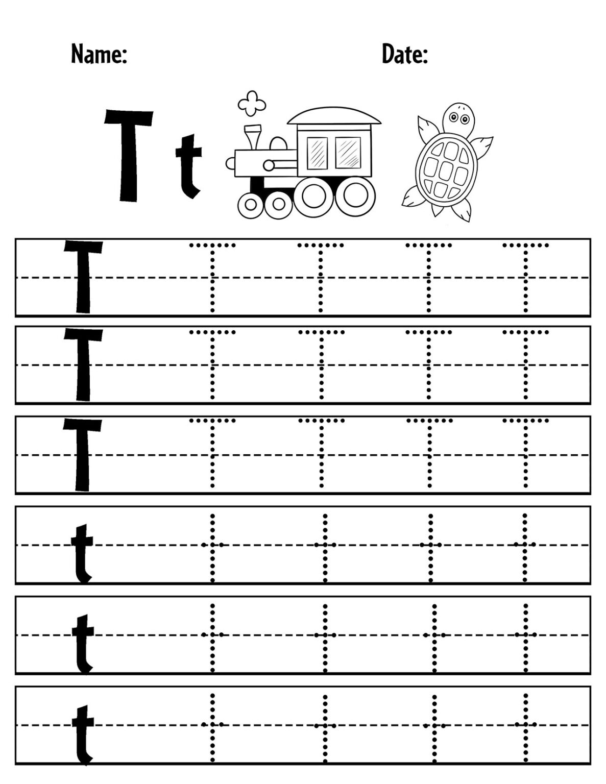 FREE Letter T Worksheets For Preschool The Hollydog Blog free-letter-t-worksheets-for-preschool-the-hollydog-blog
