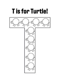 FREE Letter T Worksheets for Preschool ⋆ The Hollydog Blog