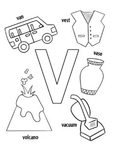 FREE Letter V Worksheets for Preschool ⋆ The Hollydog Blog