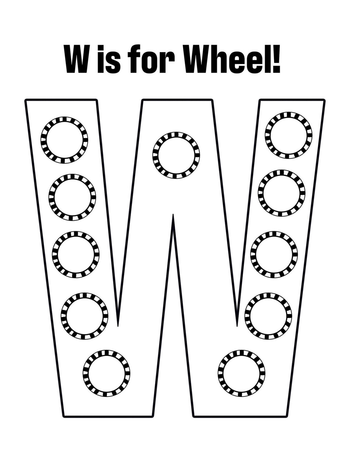 FREE Letter W Worksheets for Preschool ⋆ The Hollydog Blog