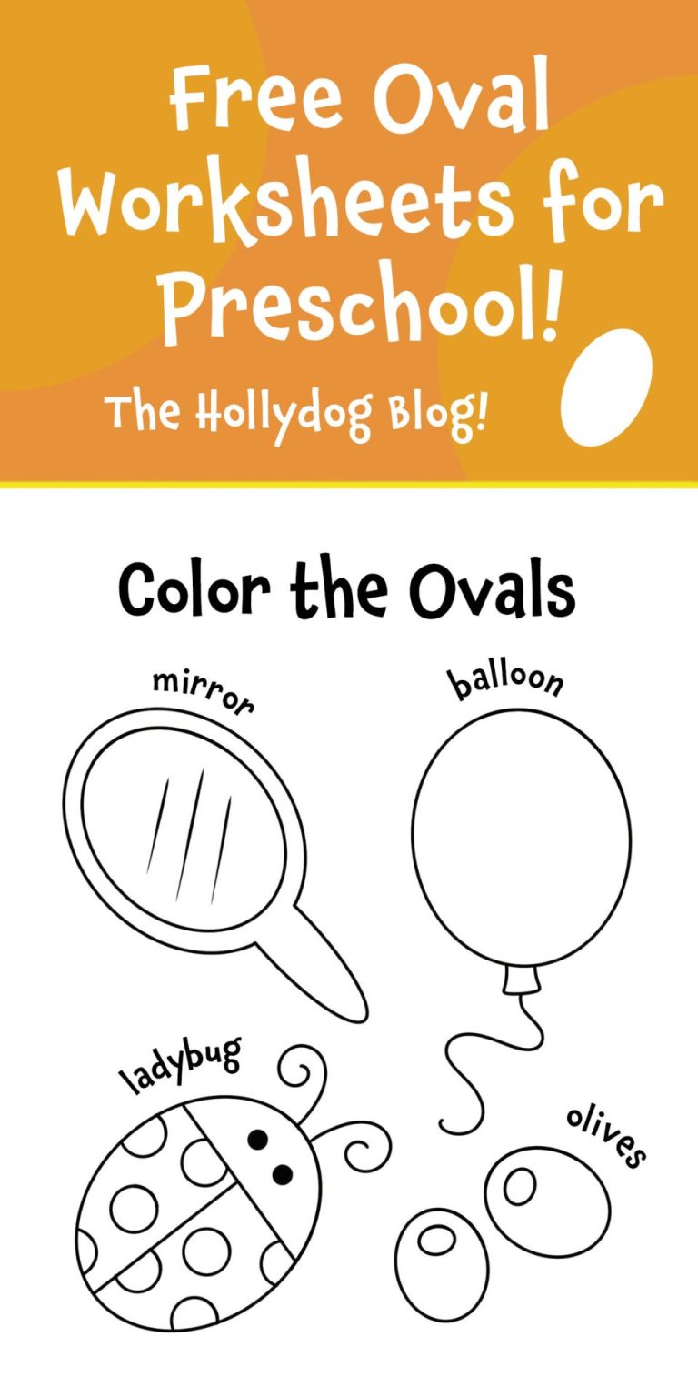 Free Oval Worksheets for Preschool (Easy Printable Shape Activities) ⋆ ...