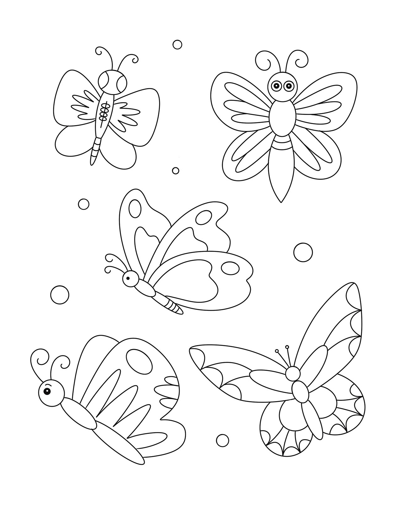 Free Butterfly Coloring Pages! ⋆ The Hollydog Blog