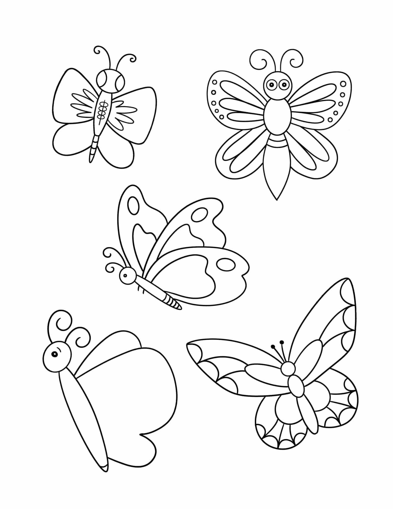 Free Butterfly Coloring Pages! ⋆ The Hollydog Blog