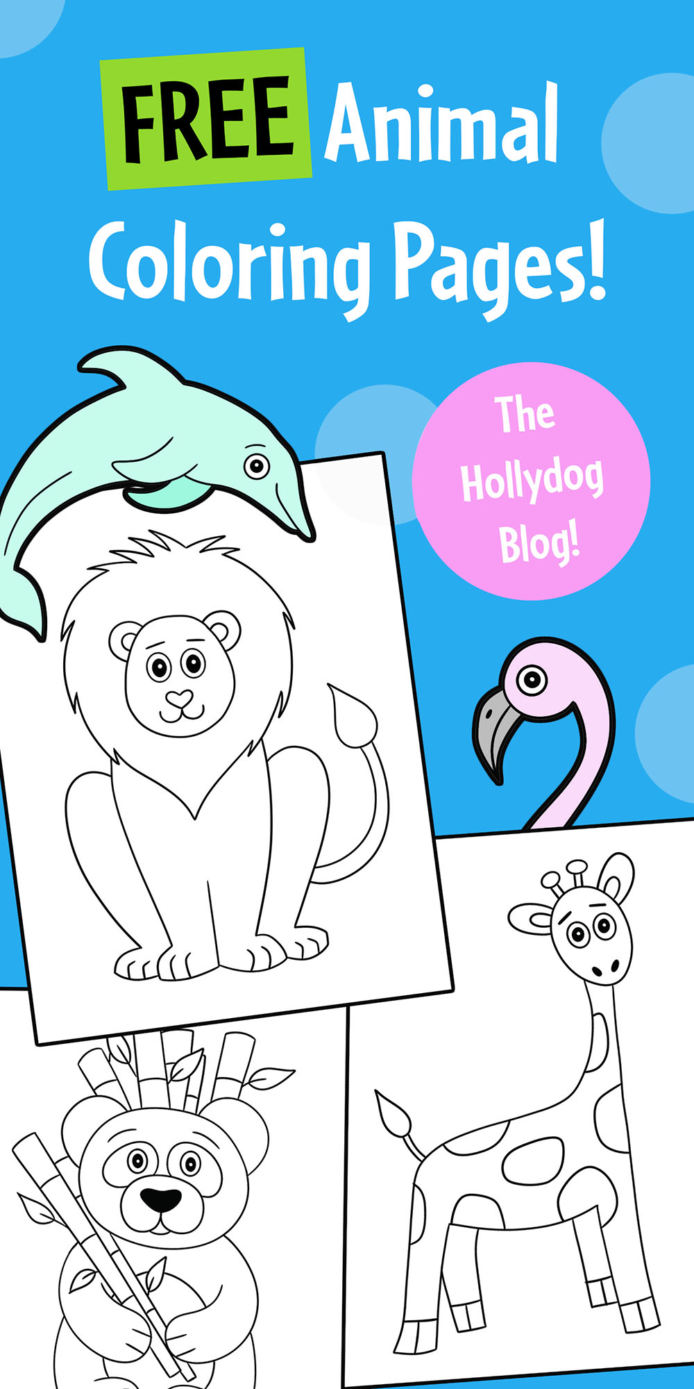 Printable Animal Coloring Pages for Kids - Cute and Fun! ⋆ The Hollydog ...