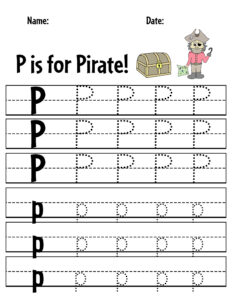 FREE Pirate Worksheets for Preschool! ⋆ The Hollydog Blog