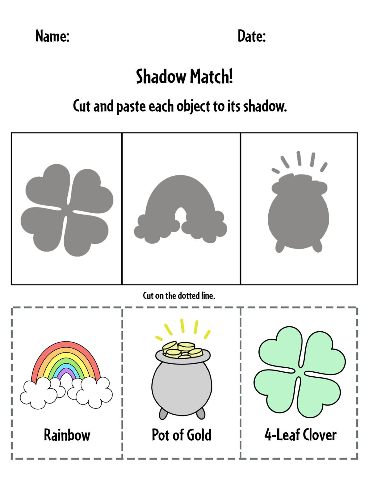 FREE March Worksheets for Preschool ⋆ The Hollydog Blog