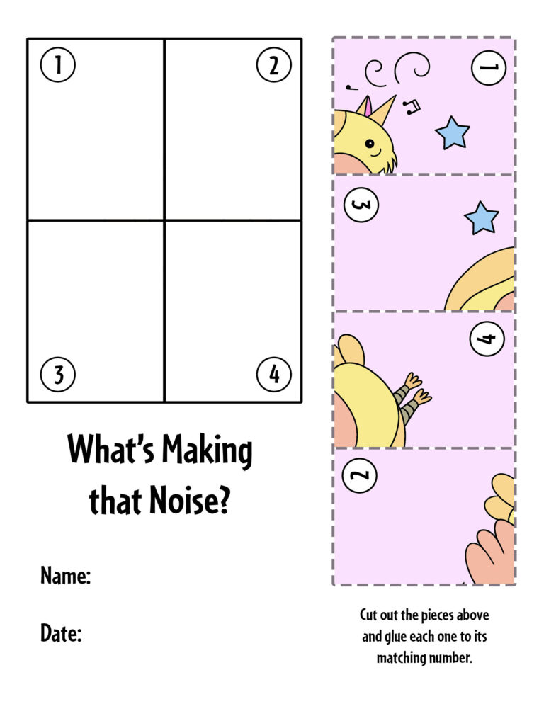 Sense of Sound Worksheets for Preschool ⋆ The Hollydog Blog
