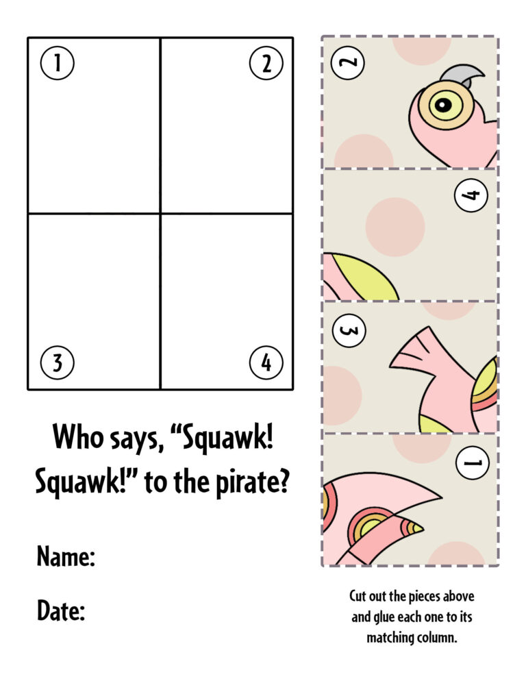 FREE Pirate Worksheets for Preschool! ⋆ The Hollydog Blog