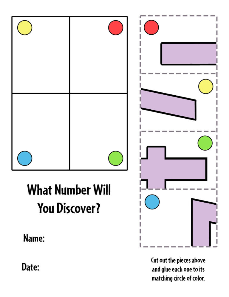 FREE Number 4 Worksheets for Preschool ⋆ The Hollydog Blog