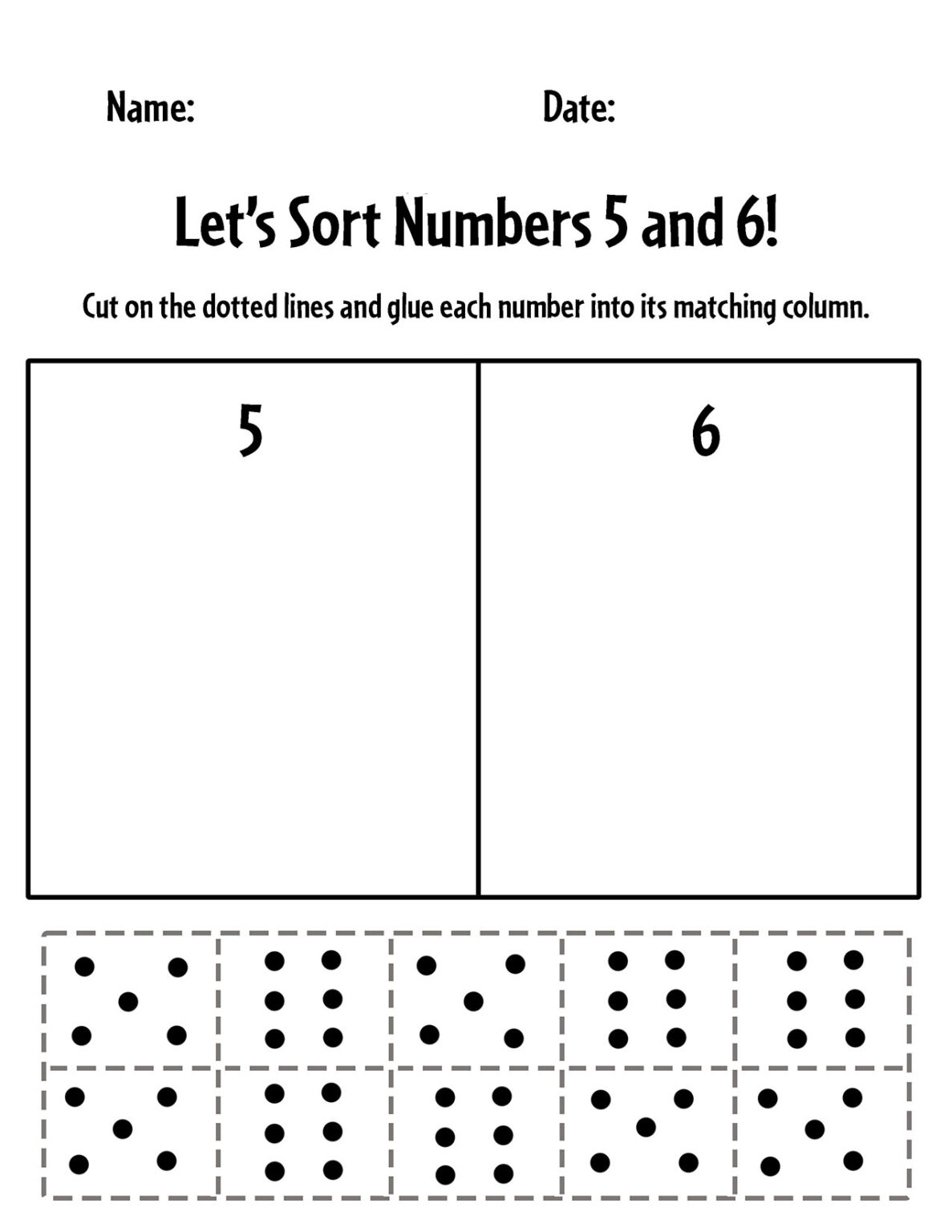 FREE Number 6 Worksheets for Preschool ⋆ The Hollydog Blog