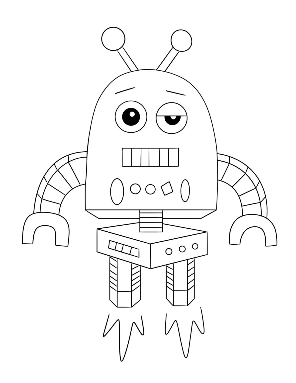 Free Robot Coloring Pages for Kids! ⋆ The Hollydog Blog