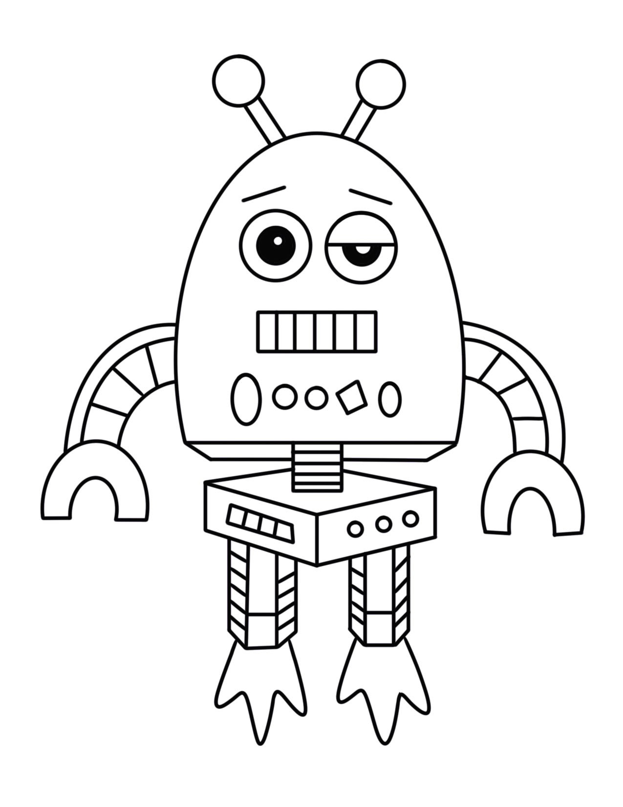 Free Robot Coloring Pages for Kids! ⋆ The Hollydog Blog