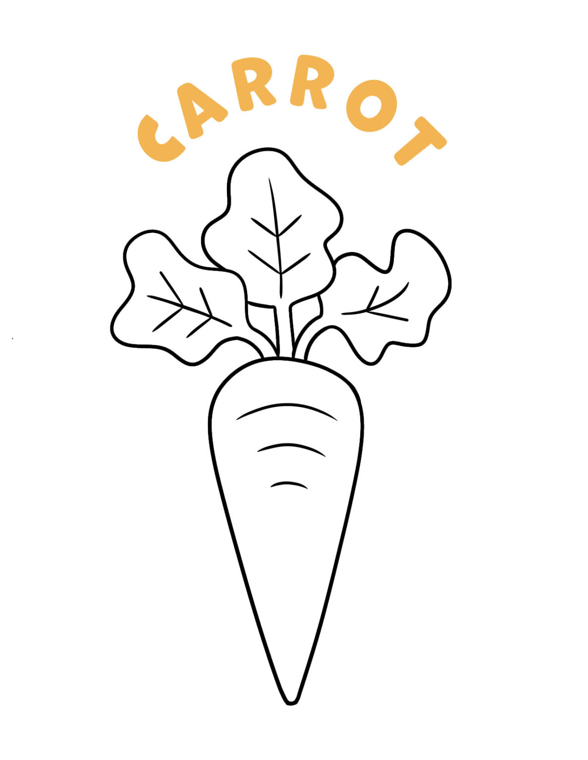 Free Vegetable and Fruit Coloring Pages for Kids ⋆ The Hollydog Blog
