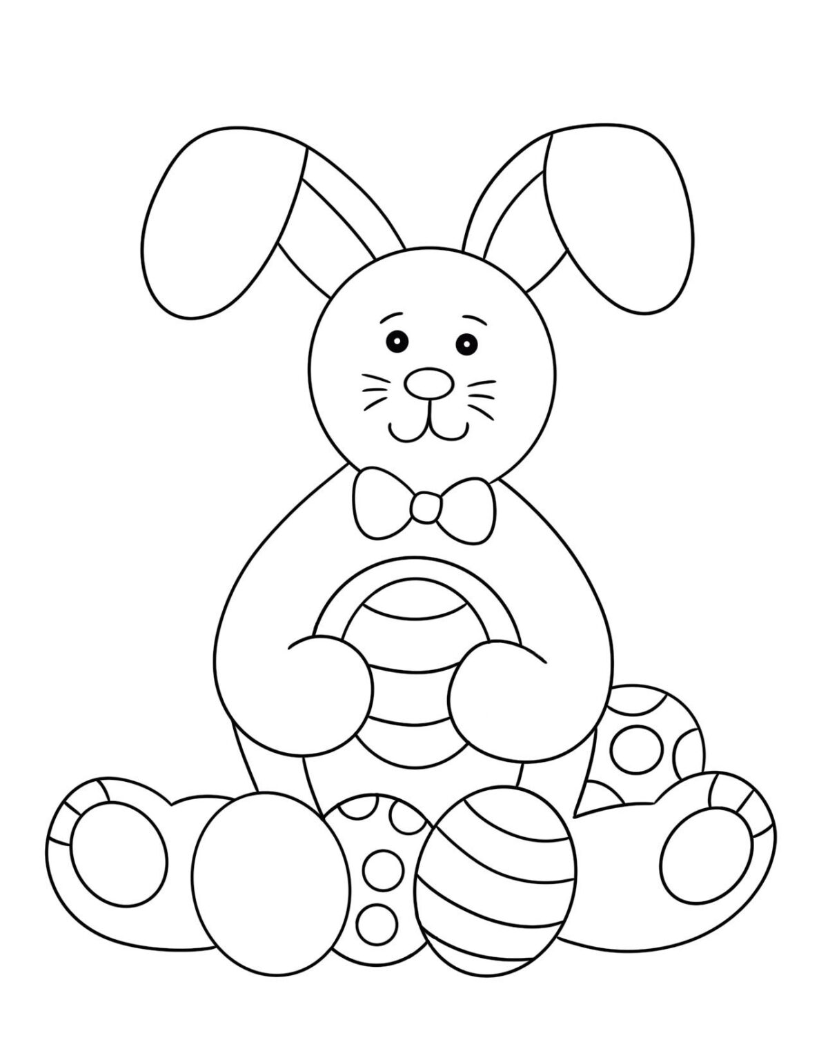 Free Happy Easter Coloring Pages for Kids! ⋆ The Hollydog Blog
