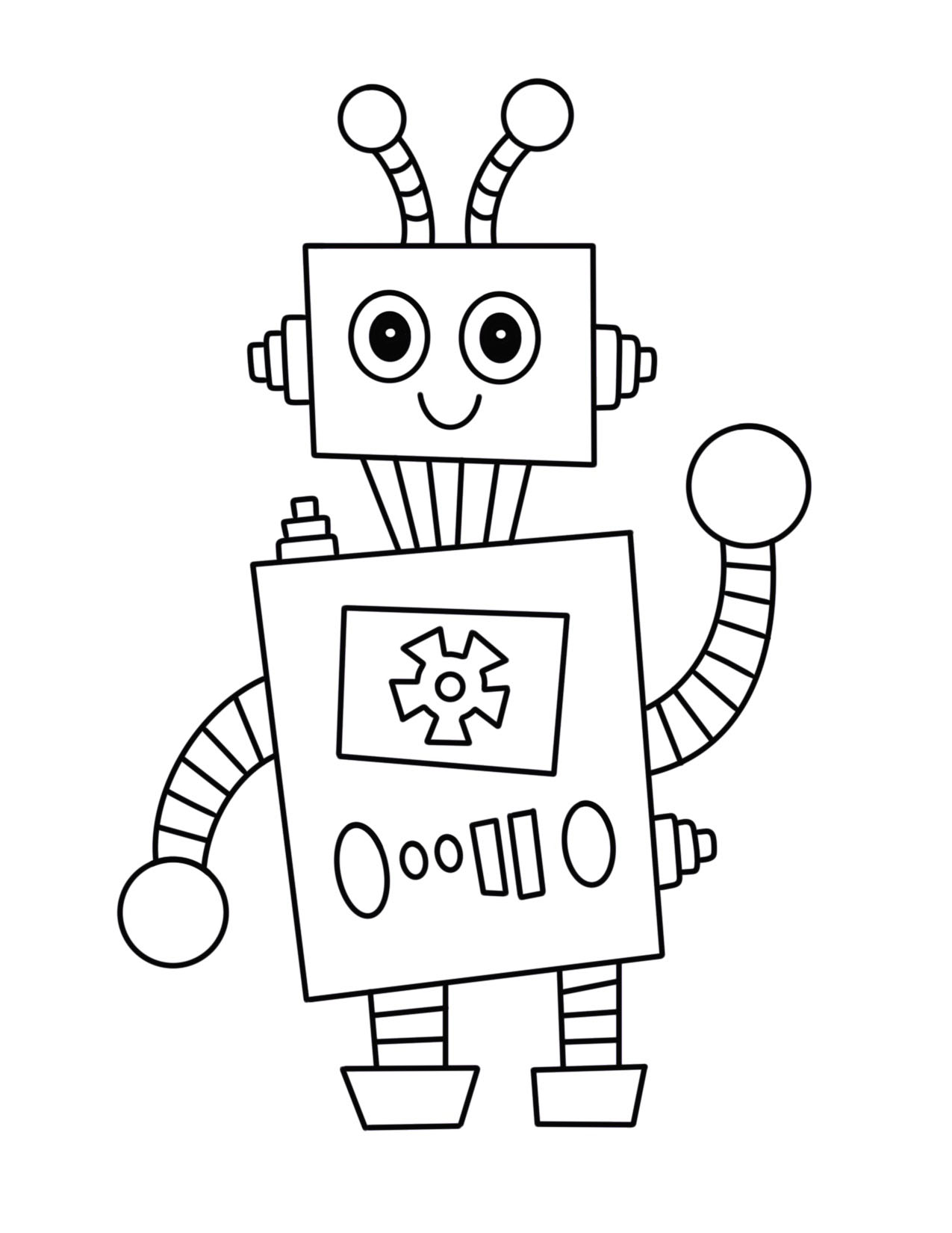 Free Robot Coloring Pages for Kids! ⋆ The Hollydog Blog