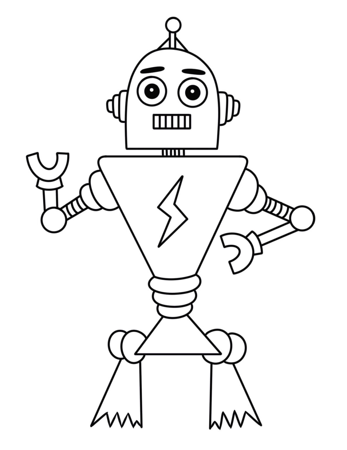 Free Robot Coloring Pages for Kids! ⋆ The Hollydog Blog