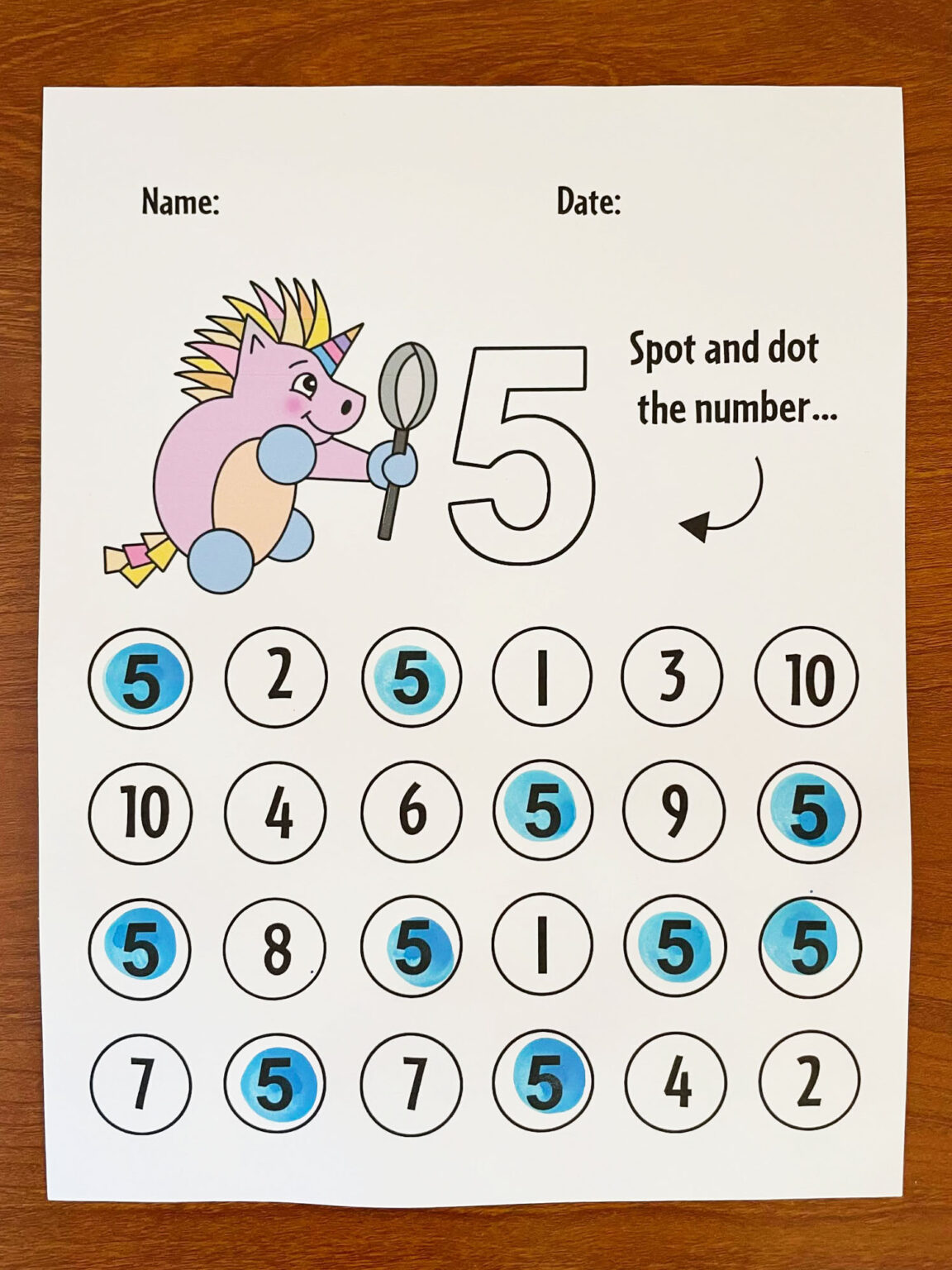 Free Preschool Number Recognition Worksheets! ⋆ The Hollydog Blog
