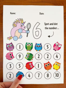 Free Preschool Number Recognition Worksheets! ⋆ The Hollydog Blog