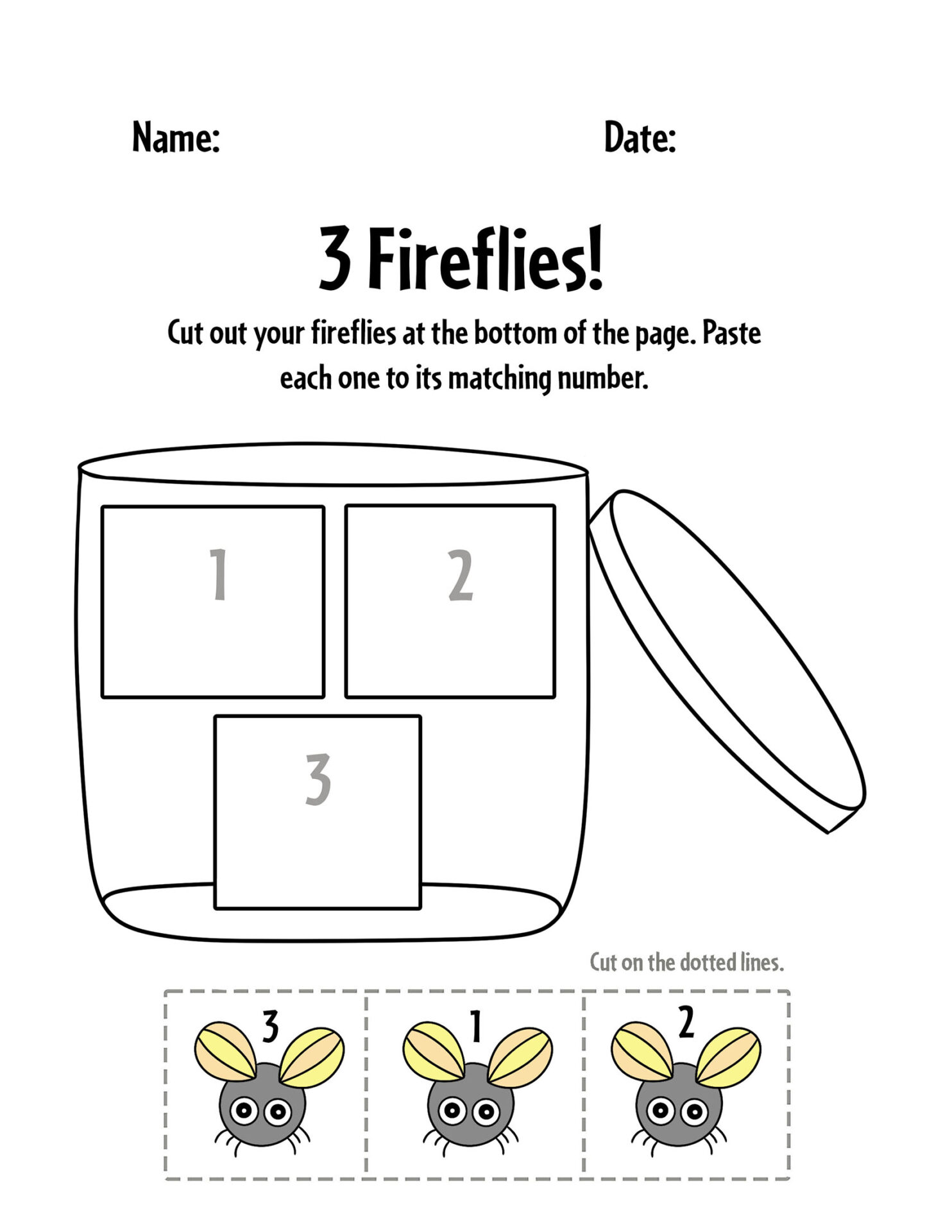FREE Number 3 Worksheets for Preschool ⋆ The Hollydog Blog