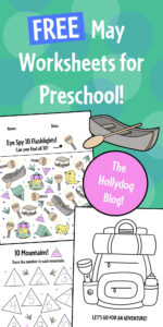 Free May Worksheets for Preschool ⋆ The Hollydog Blog