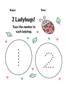 FREE Number 2 Worksheets for Preschool ⋆ The Hollydog Blog