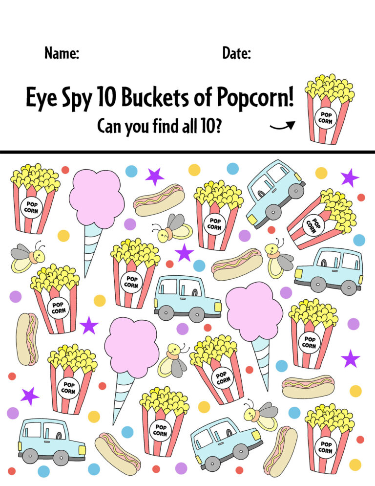 Free Preschool I Spy Printables! (I Spy Worksheets!) ⋆ The Hollydog Blog