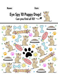Free Preschool I Spy Printables! (I Spy Worksheets!) ⋆ The Hollydog Blog