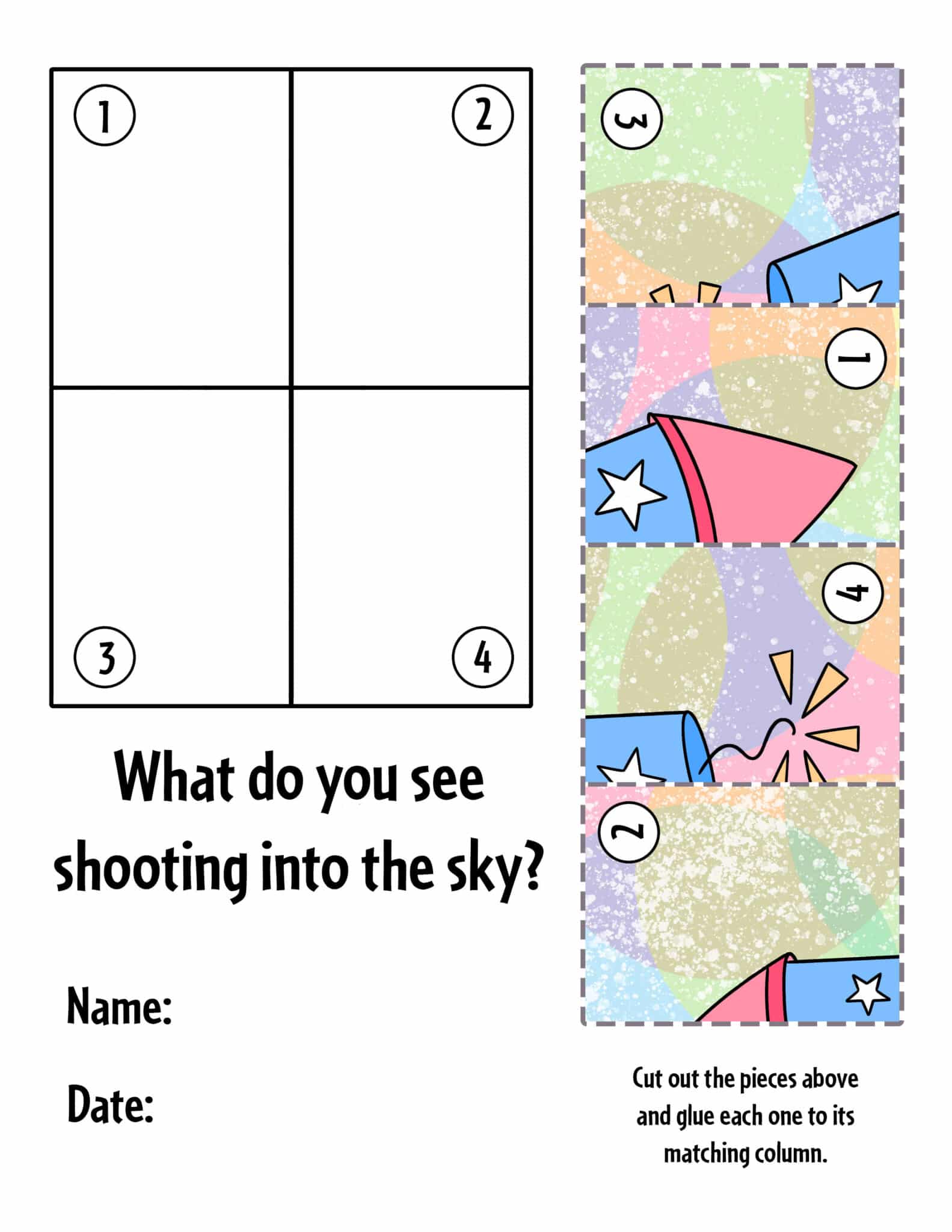 FREE July Worksheets for Preschool! ⋆ The Hollydog Blog