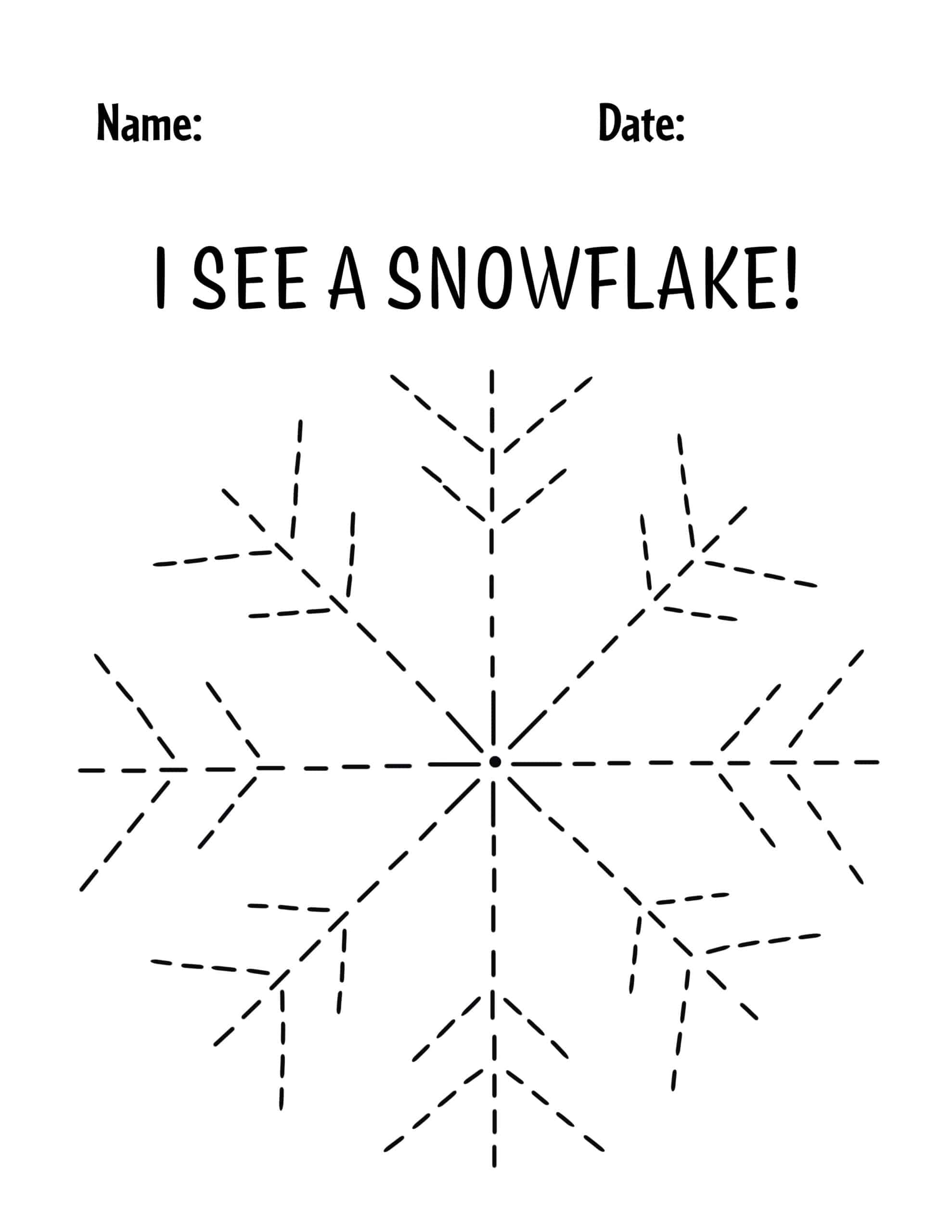 FREE January Worksheets for Preschool ⋆ The Hollydog Blog