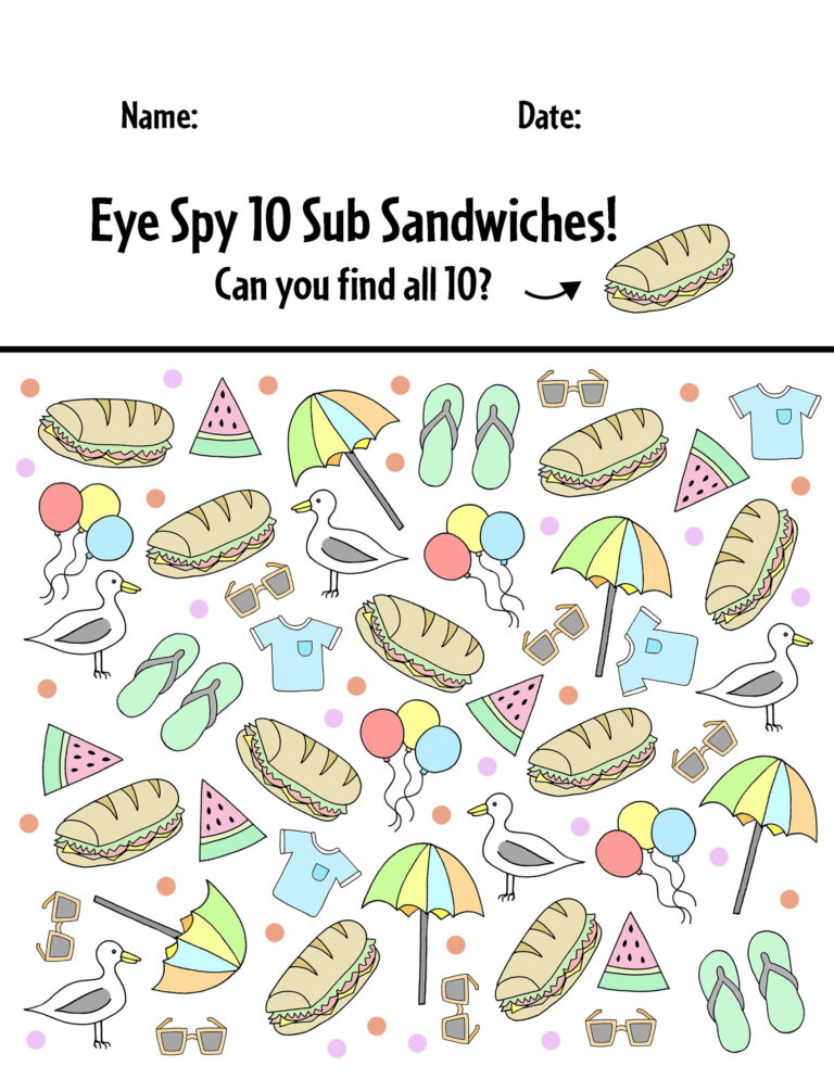 Free Preschool I Spy Printables! (I Spy Worksheets!) ⋆ The Hollydog Blog