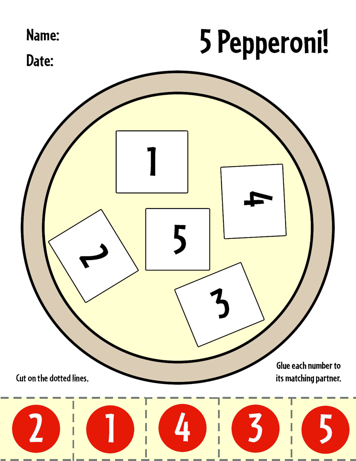Free Pizza Printables for Preschool! ⋆ The Hollydog Blog