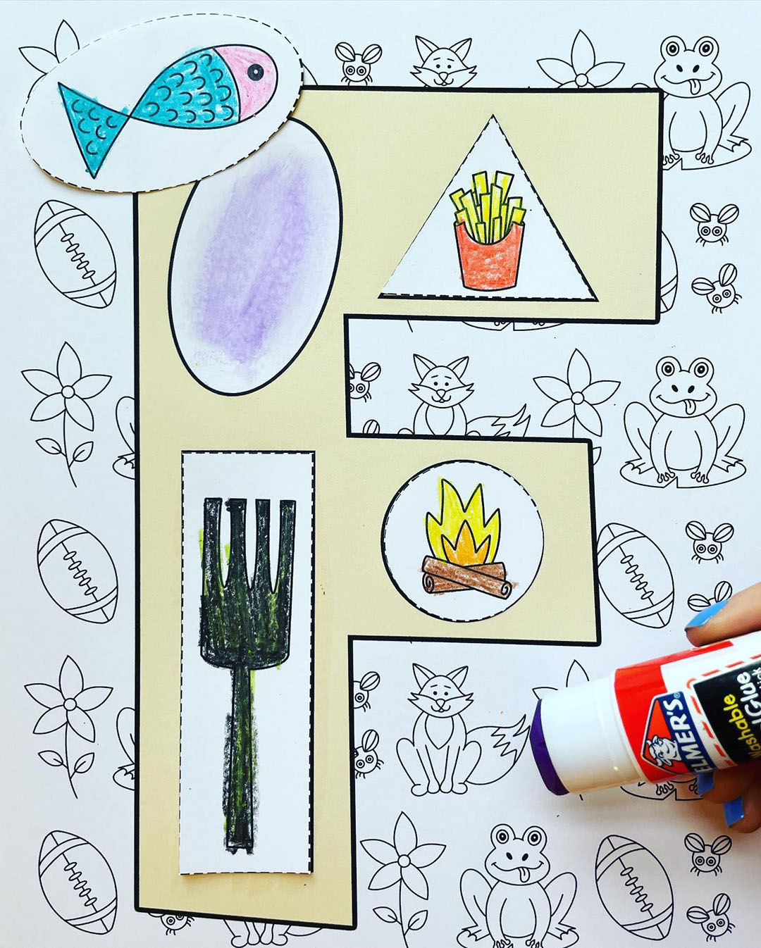 The Letter F Craft for Preschool! (with free printable templates) ⋆ The ...