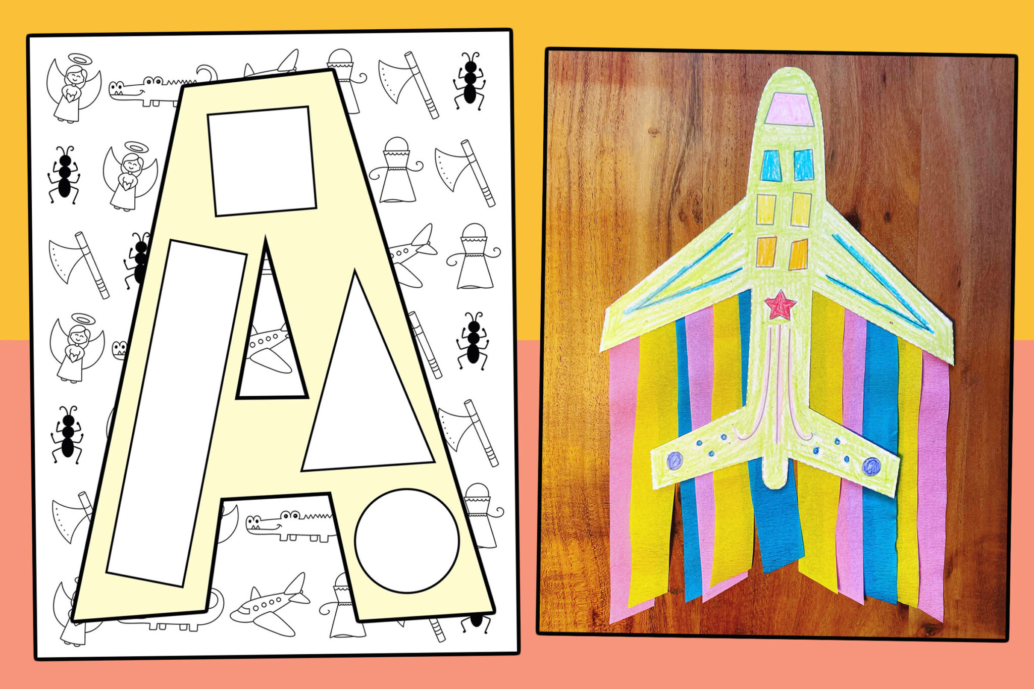 Printable Letter Crafts for Preschool ⋆ The Hollydog Blog