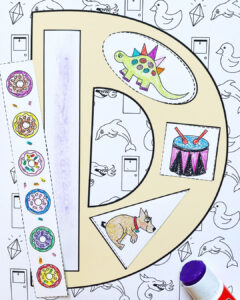 The Letter D Craft for Preschool! (with free printable cutouts) ⋆ The ...
