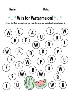 Free Watermelon Worksheets for Preschool! ⋆ The Hollydog Blog